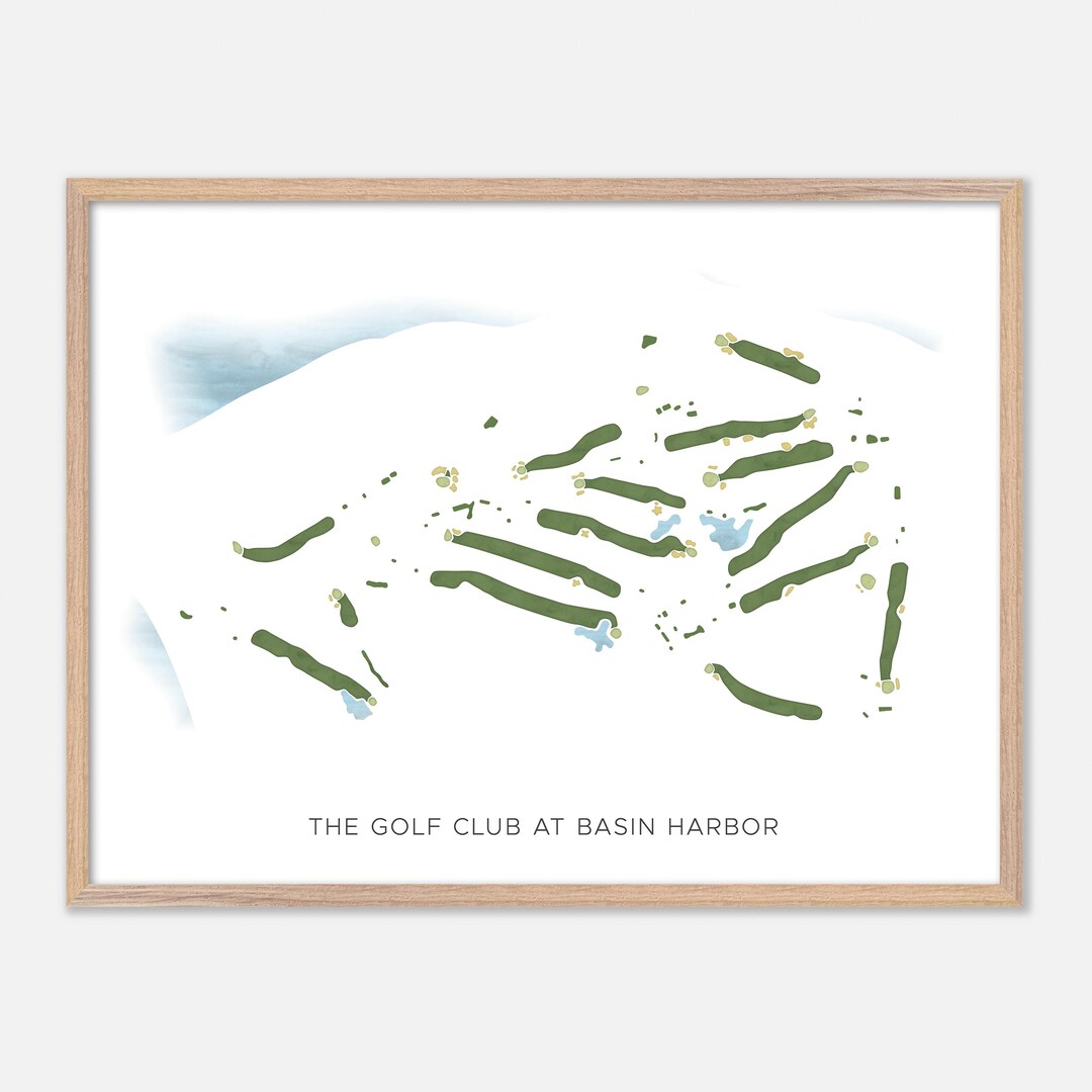 The Golf Club at Basin Harbor in Vergennes, Vermont - Modern Watercolor ...