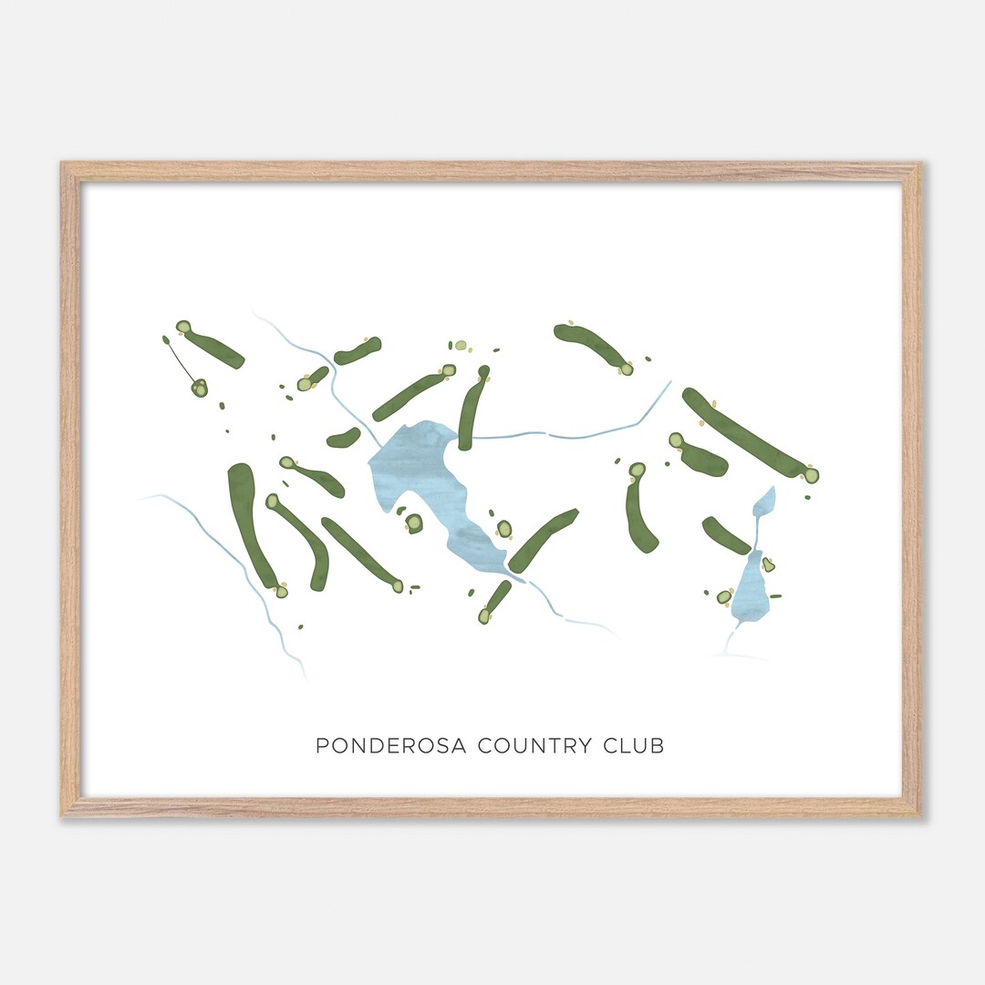 Ponderosa Country Club in Leesville, South Carolina - Modern Watercolor ...