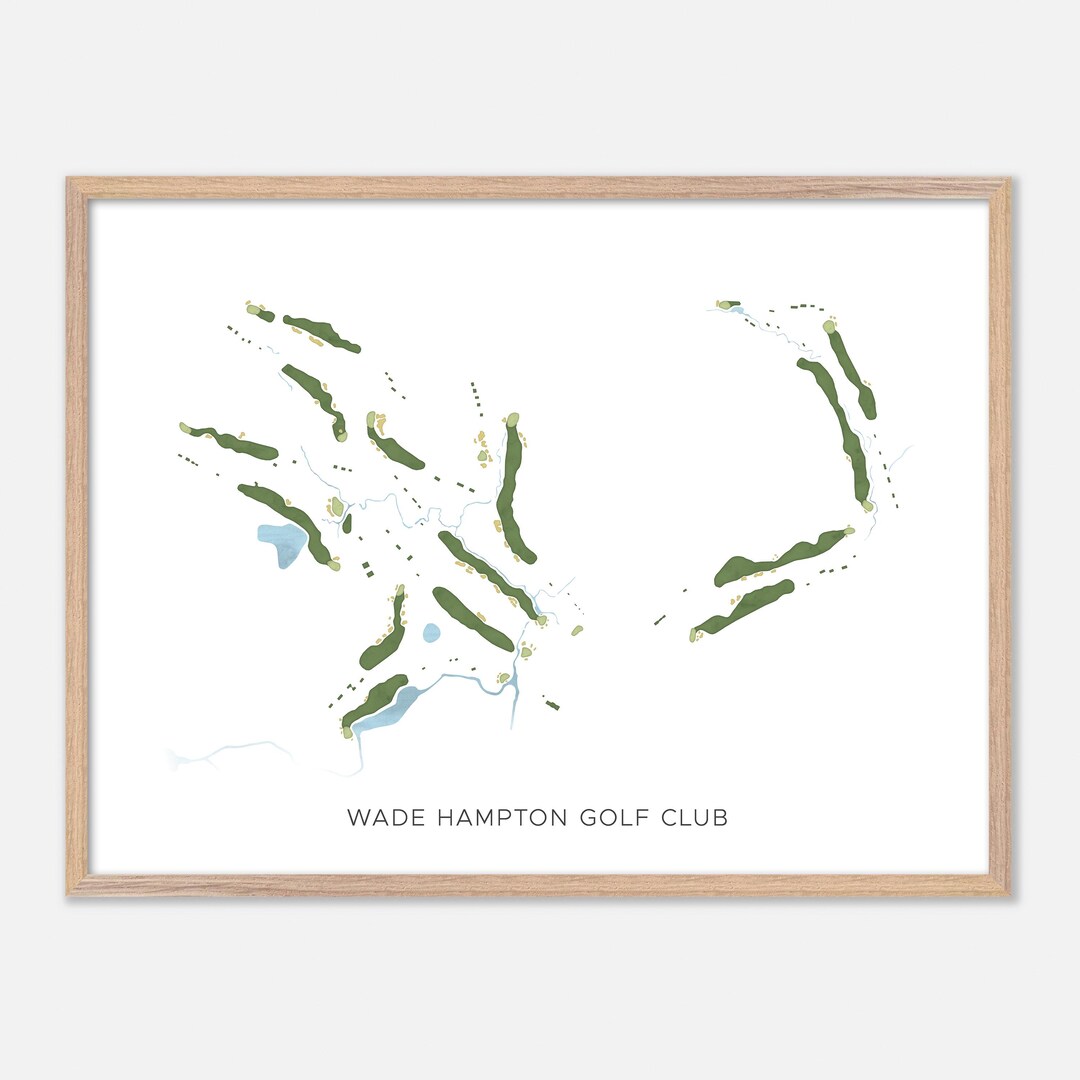 Wade Hampton Golf Club in Cashiers, North Carolina - Modern Watercolor ...