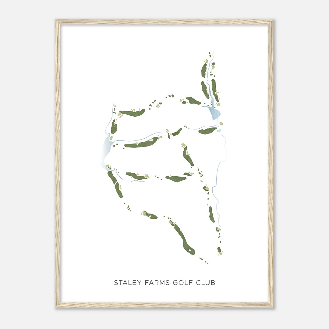 Staley Farms Golf Club, Missouri - Modern Watercolor Map | Golfer Gift ...