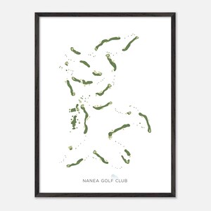 Nanea Golf Club in Kailua-kona, Hawaii - Modern Watercolor Map | Golfer ...