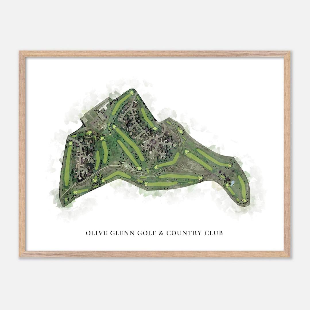 Olive Glenn Golf & Country Club in Cody, Wyoming - Classic Watercolor ...