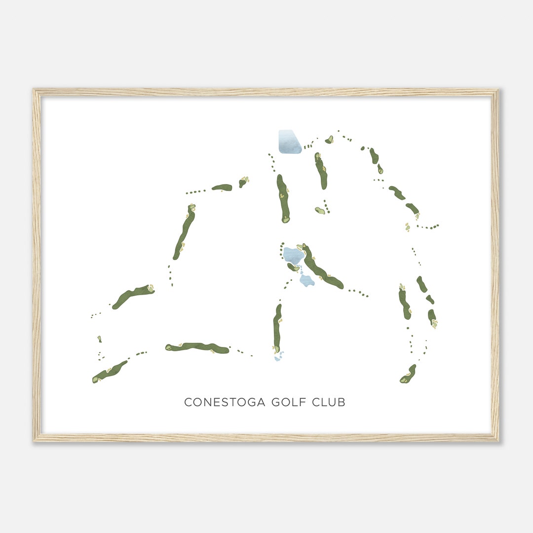 Conestoga Golf Club, Nevada - Modern Watercolor Map | Golfer Gift, Golf ...