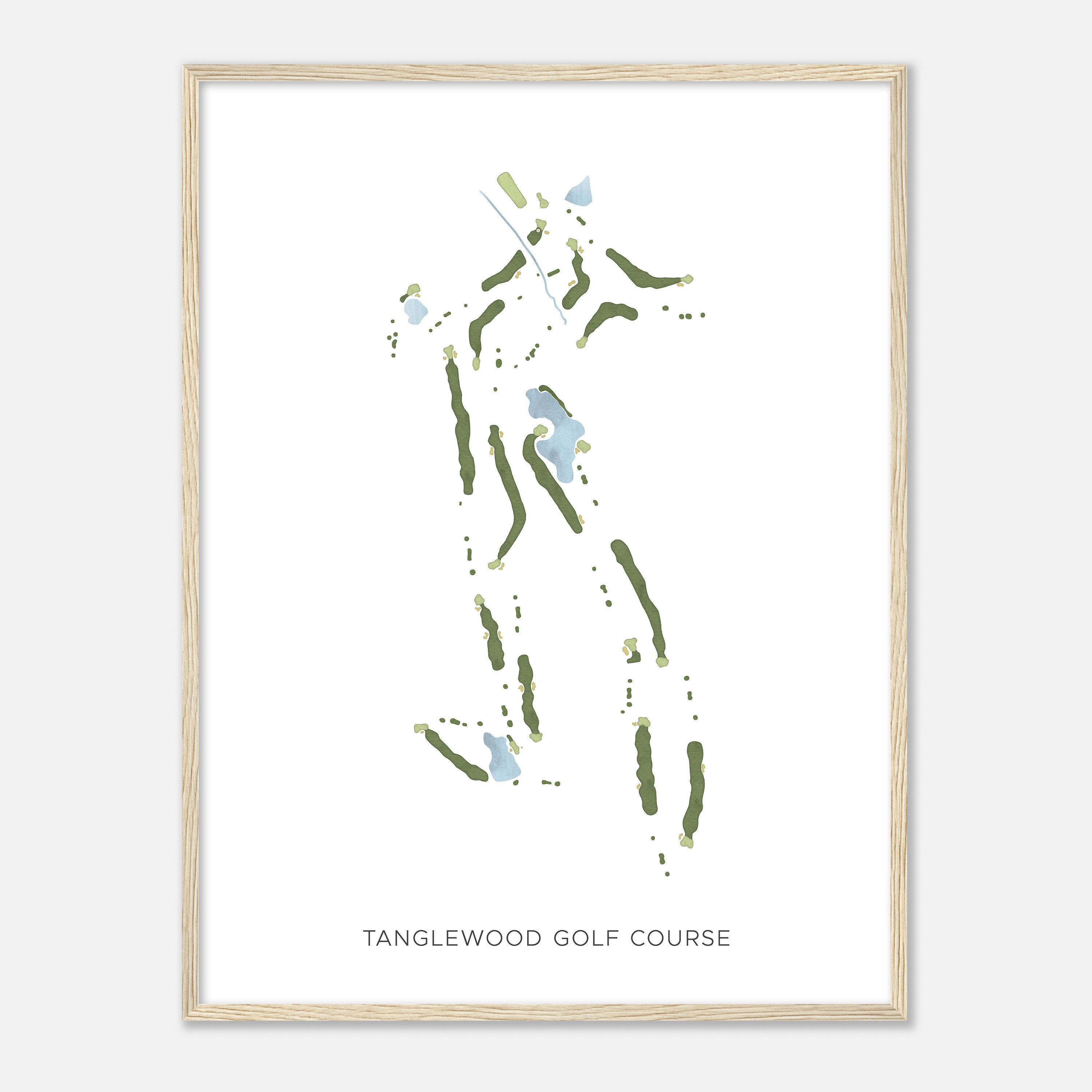 Tanglewood Golf Course, Missouri - Modern Watercolor Map | Golfer Gift ...