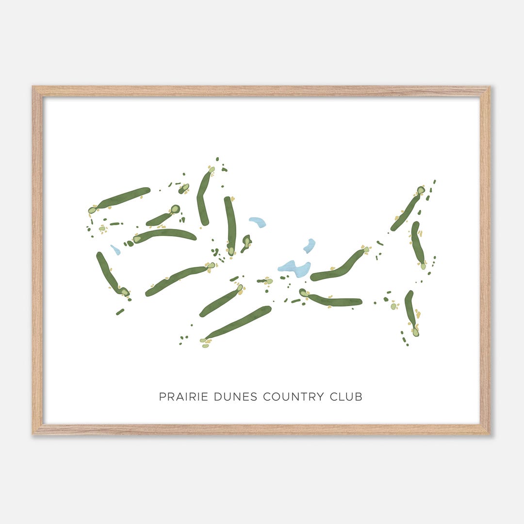 Prairie Dunes Country Club in Hutchinson, Kansas - Modern Watercolor ...