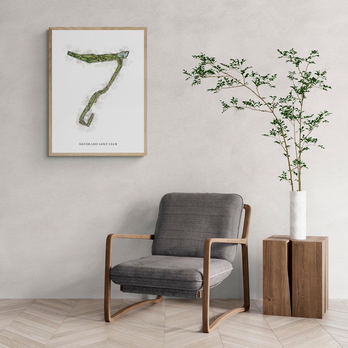 Silverado Golf Club, Arizona - Classic Watercolor Map | Golfer Gift ...
