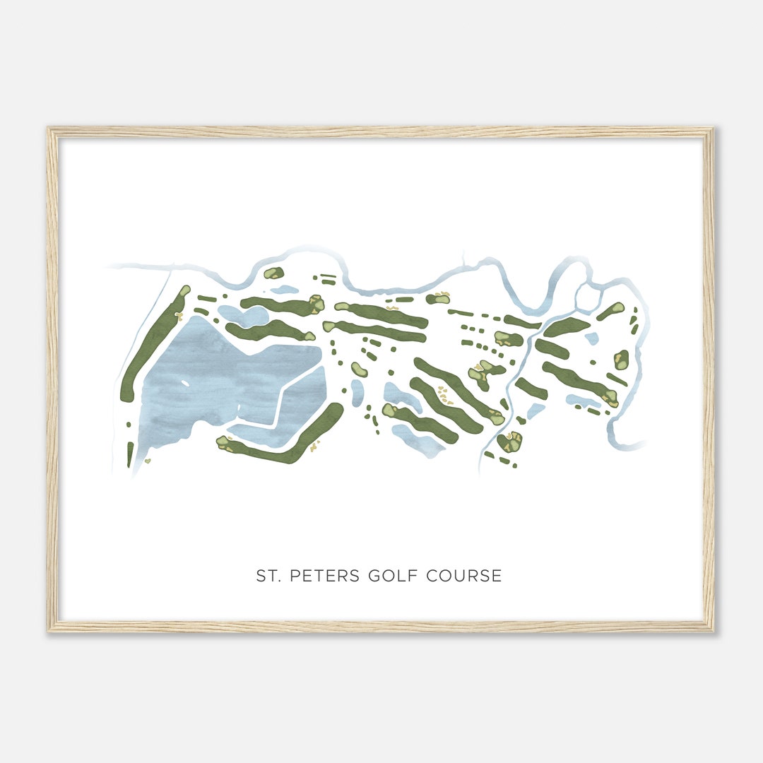 St. Peters Golf Course, Missouri - Modern Watercolor Map | Golfer Gift ...