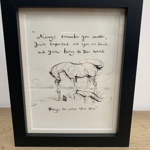 Always Remember You Matter, You’re Important & Loved Framed Print ...