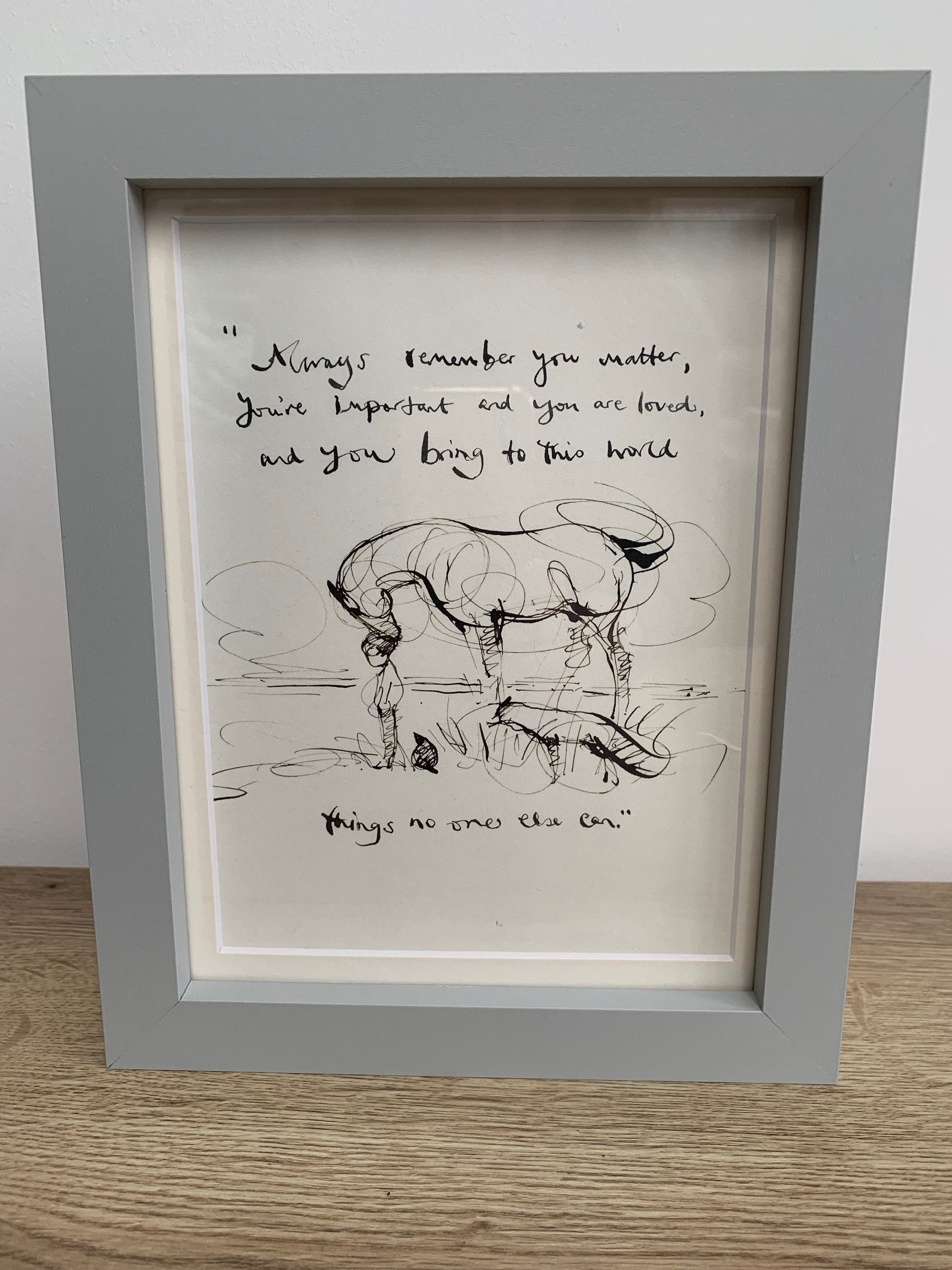 Always Remember You Matter, You’re Important & Loved Framed Print ...