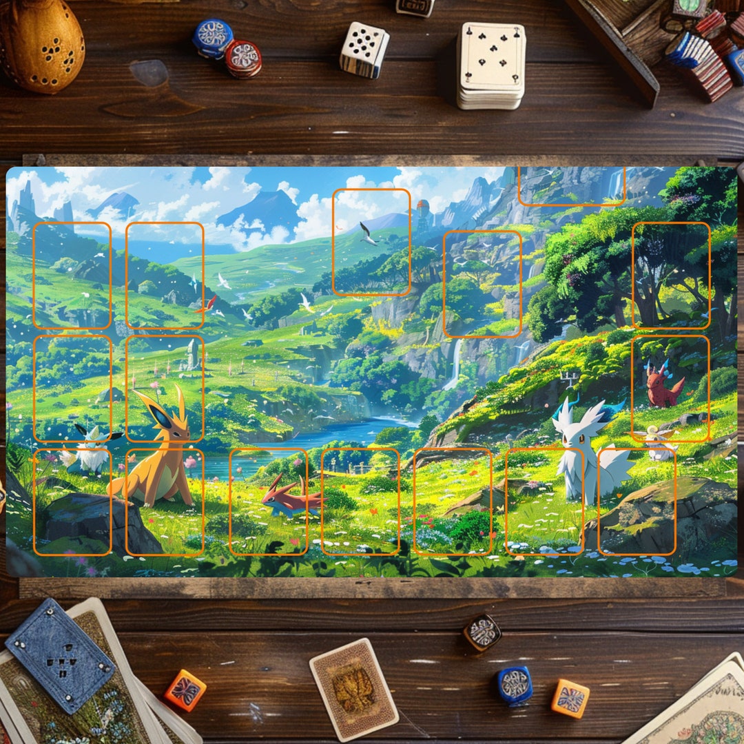 Pokemon Play Mat, Pokemon Gaming Mat - Playmat, Card Games Play Mat ...