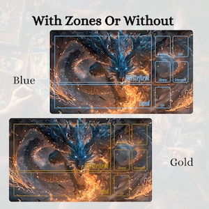 Magic Playmat, Magic the Gathering Play Mat, Dragon Mat, Card Games ...