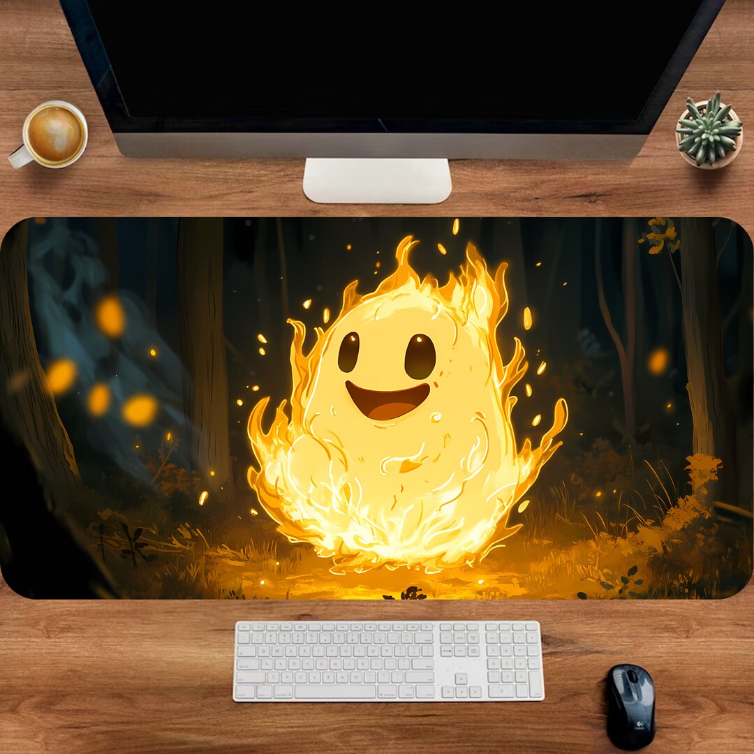 Kawaii Ghost Desk Mat, Cute Ghost Mouse Pad, Goth Mousepad, Spooky Desk ...