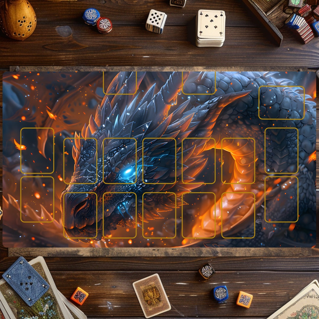 Yugioh Dragon Game Mat, Yugioh Mat, Card Games Play Mat, TGC Playmat ...