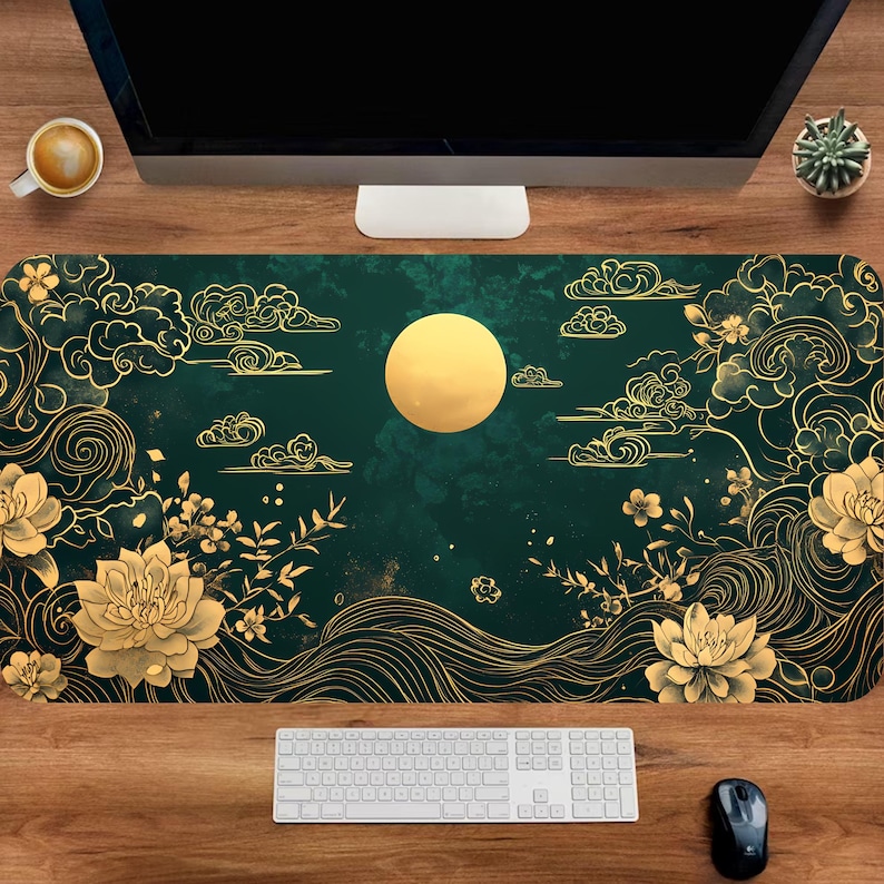 Botanical - Plant Desk Mat, Floral Deskmat, Cottage Core Desk Mat ...