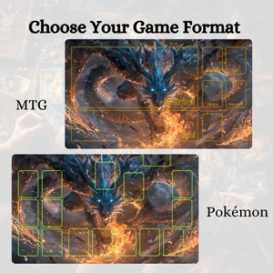 Magic Playmat, Magic the Gathering Play Mat, Dragon Mat, Card Games ...
