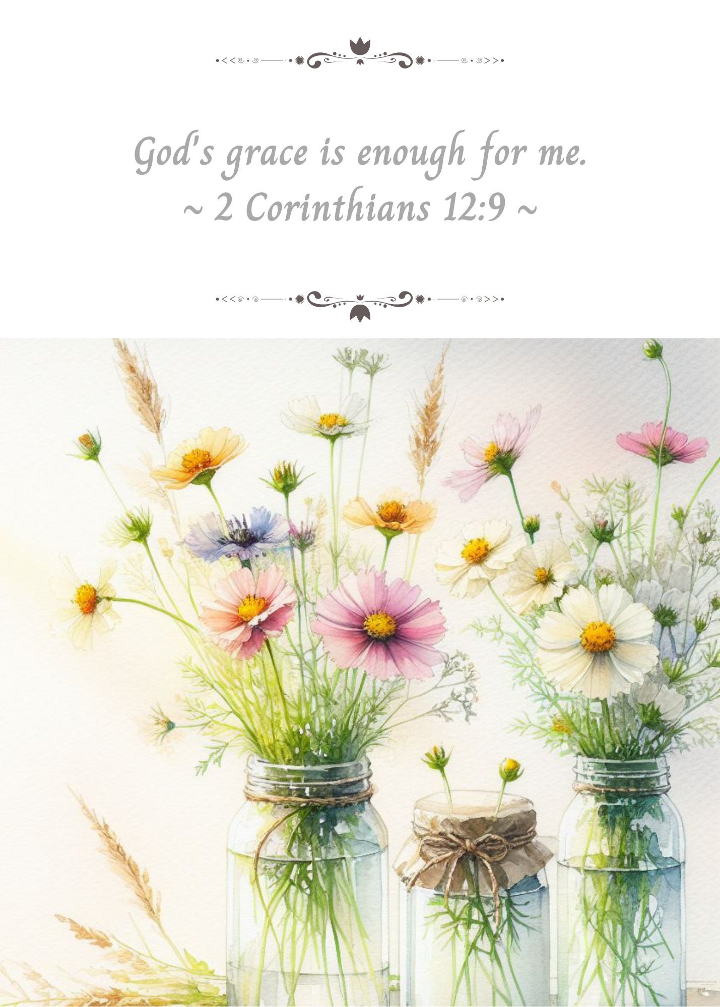 Set of 9 Floral Blessings: Bring Joy to Your Devices, Digital Download ...
