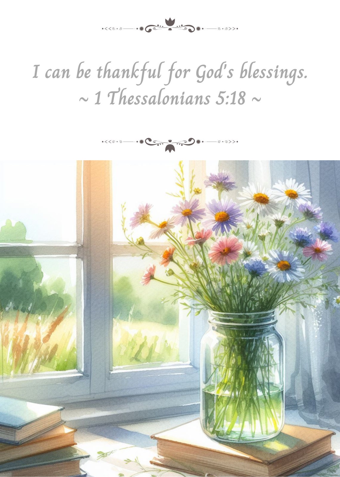 Set of 9 Floral Blessings: Bring Joy to Your Devices, Digital Download ...