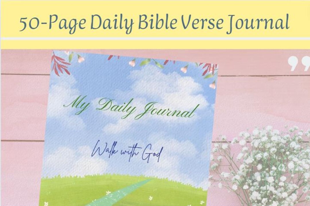 Prayer Journal Daily Printable Devotional Journal Daily Bible Study ...