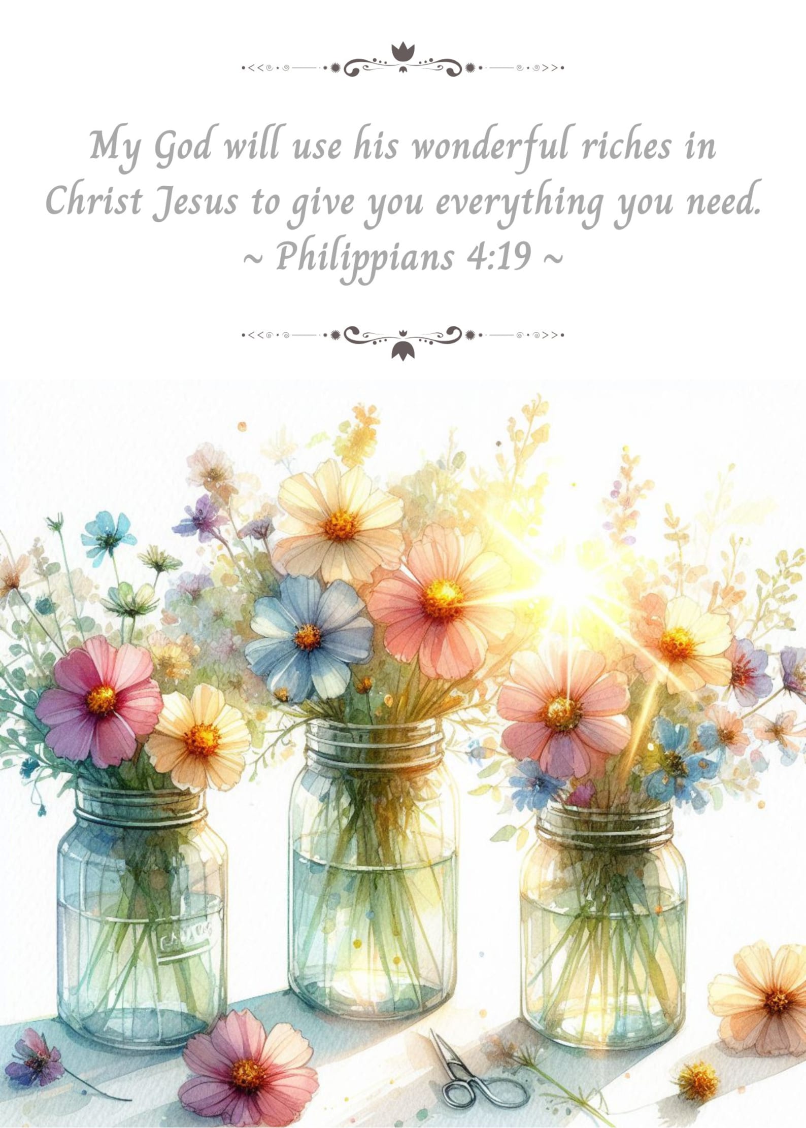 Set of 9 Floral Blessings: Bring Joy to Your Devices, Digital Download ...