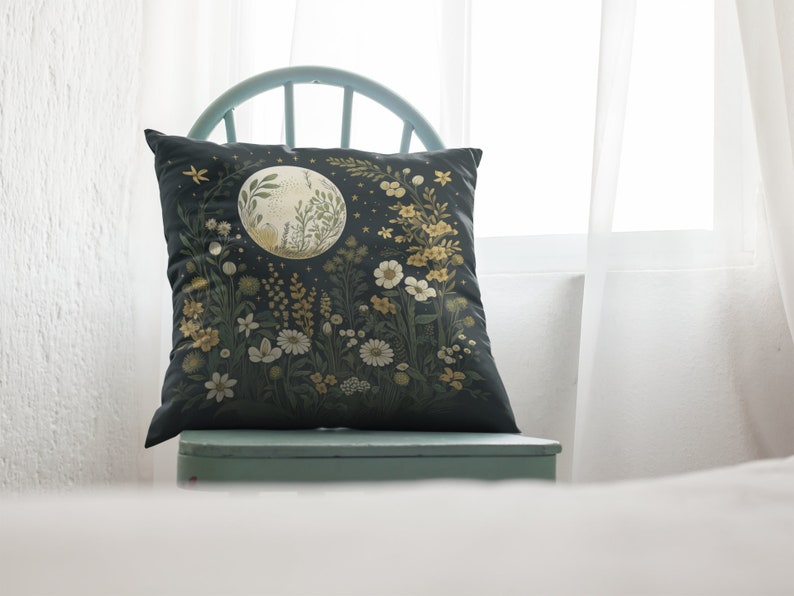 Celestial Pillow Cottagecore Witchy Pillow Occult Decor Gothic Home ...
