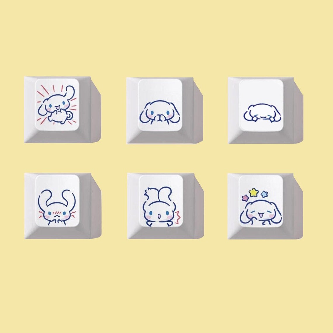 Cinnamoroll Sanrio Friends PBT Key Cap, Cherry R4 Profile, 1U Size ...