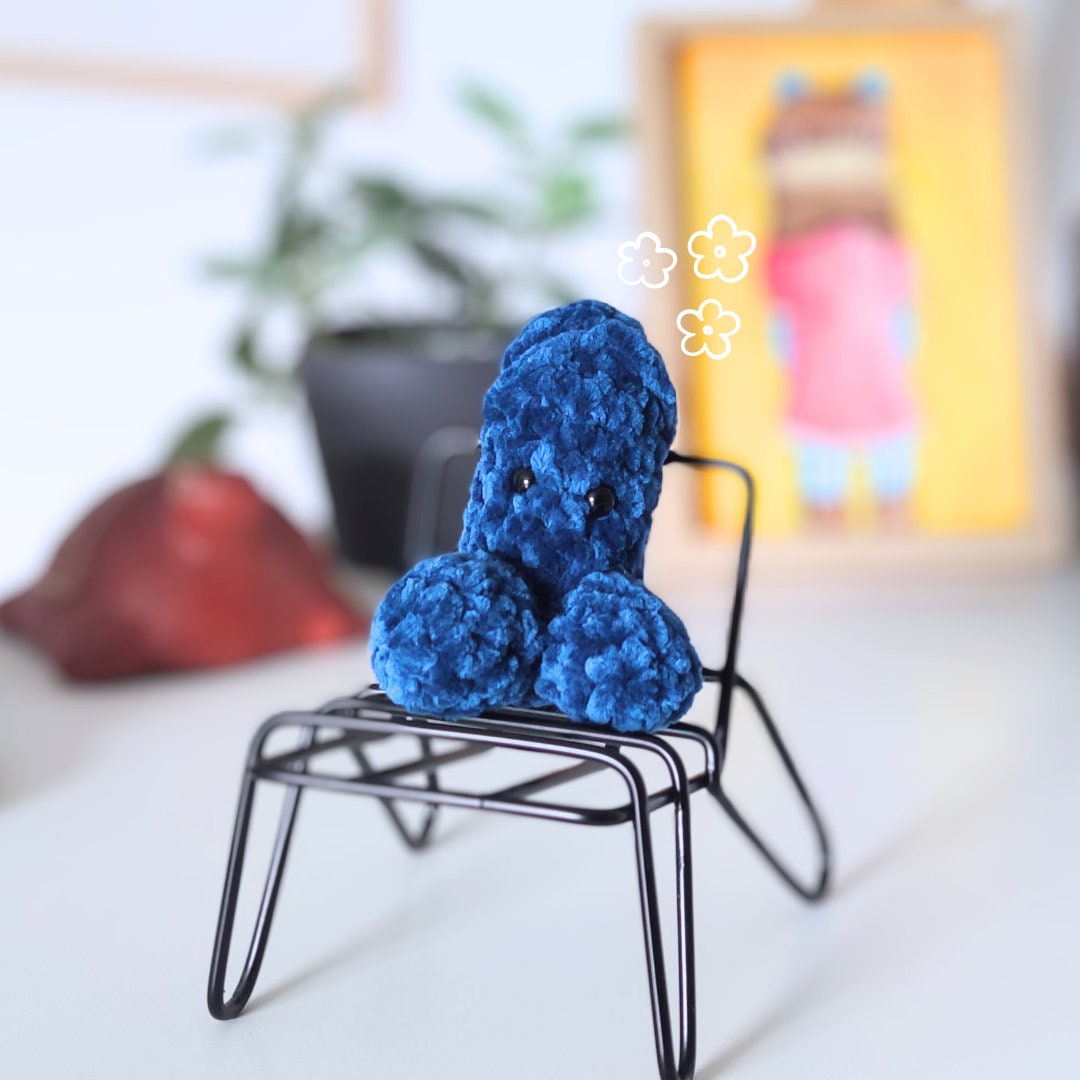 Tiny Wee-wee: Mini Crochet Plushie, Physical Item, Handmade Stuffed ...