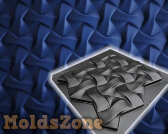 3D Panel Mold for Gypsum, Plaster or Concrete Tile for Decorative Wall ...