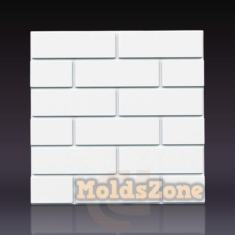 3D Wall Panel Mold for Gypsum, Plaster or Concrete Tile for Decorative ...