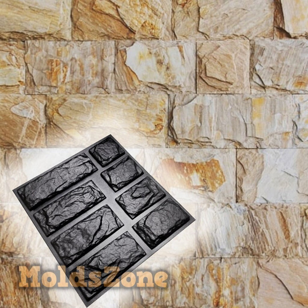 Mold for Wall Decoration, Artificial Stone and Tiles From Plaster ...