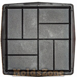Mold for Concrete Paving Slabs, Stone Pattern, Concrete Garden ...
