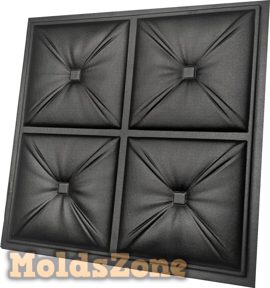 3D Wall Panel Mold for Gypsum, Plaster or Concrete Tile for Decorative ...