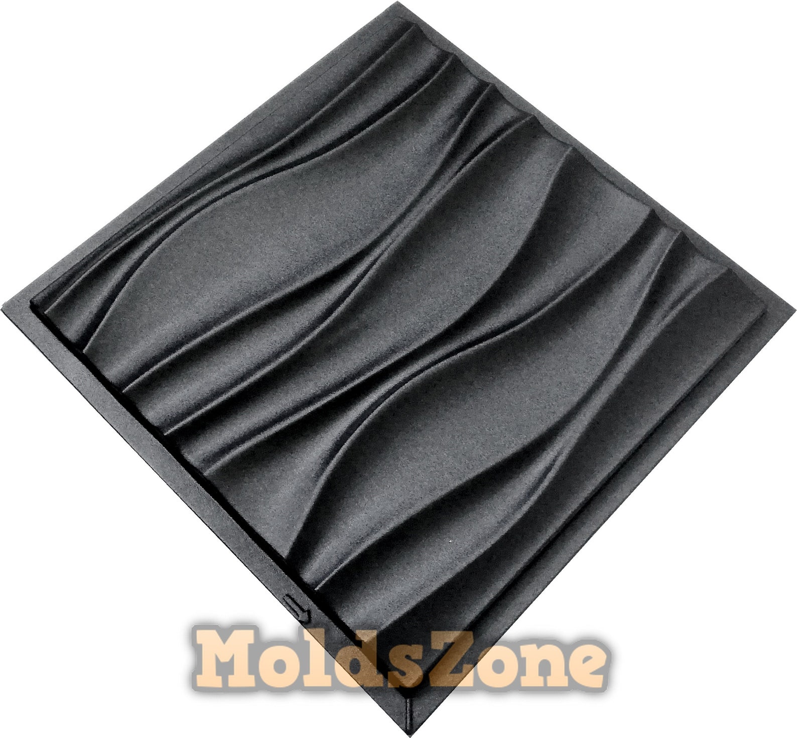 3D Wall Panel Mold for Gypsum, Plaster or Concrete Tile for Decorative ...