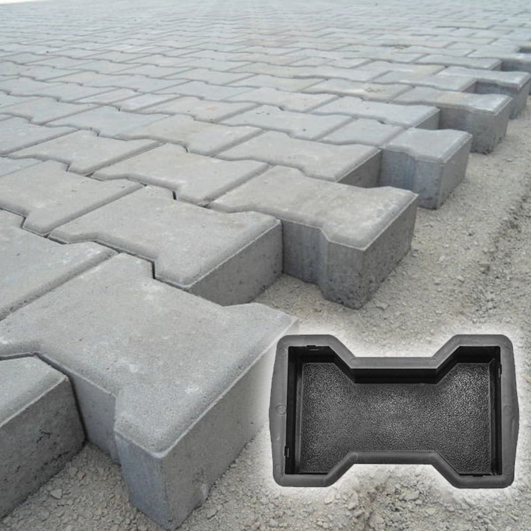 Mold for Concrete Paving Slabs, Stone Pattern, Concrete Garden ...