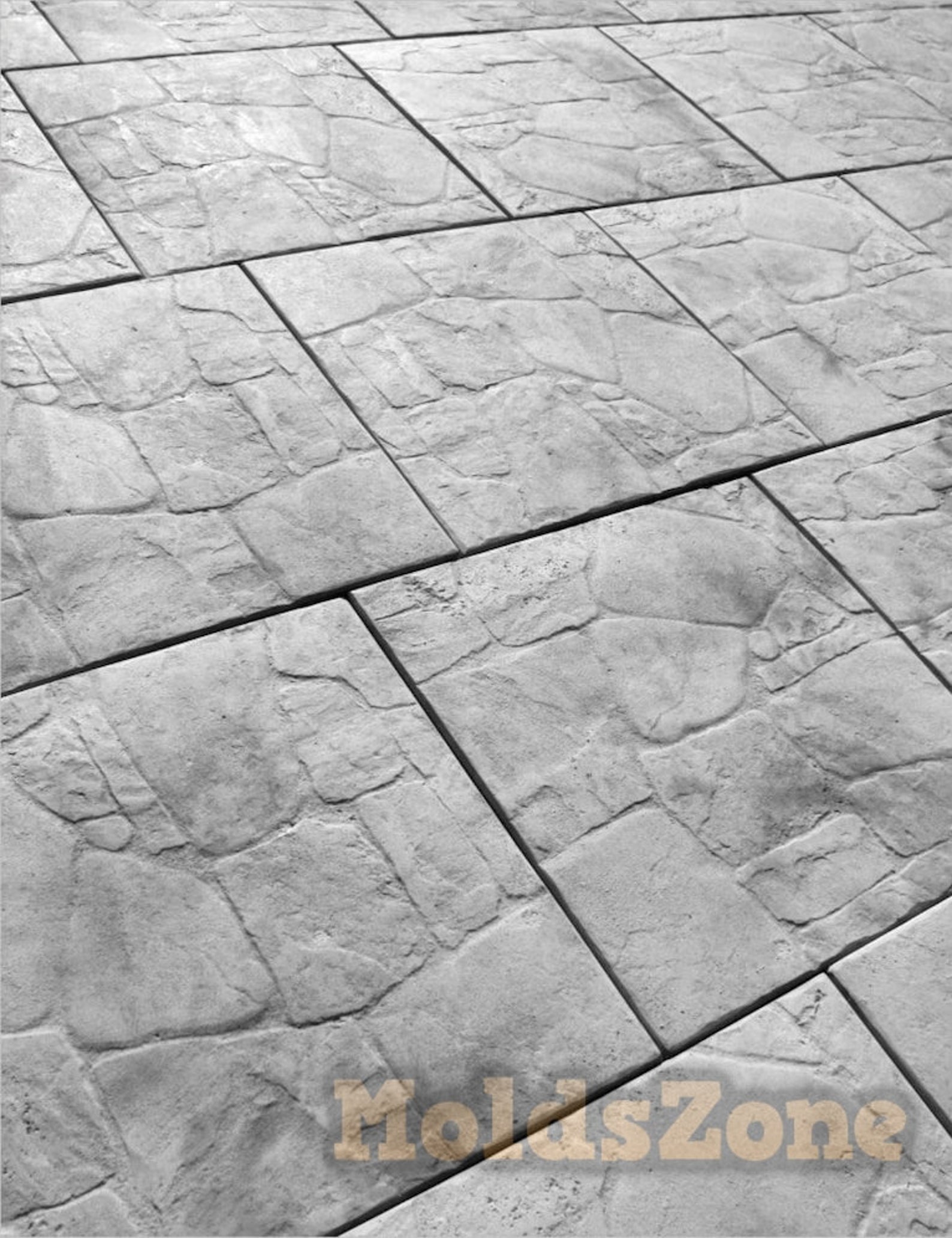 Mold for Concrete Paving Slabs, Stone Pattern, Concrete Garden ...