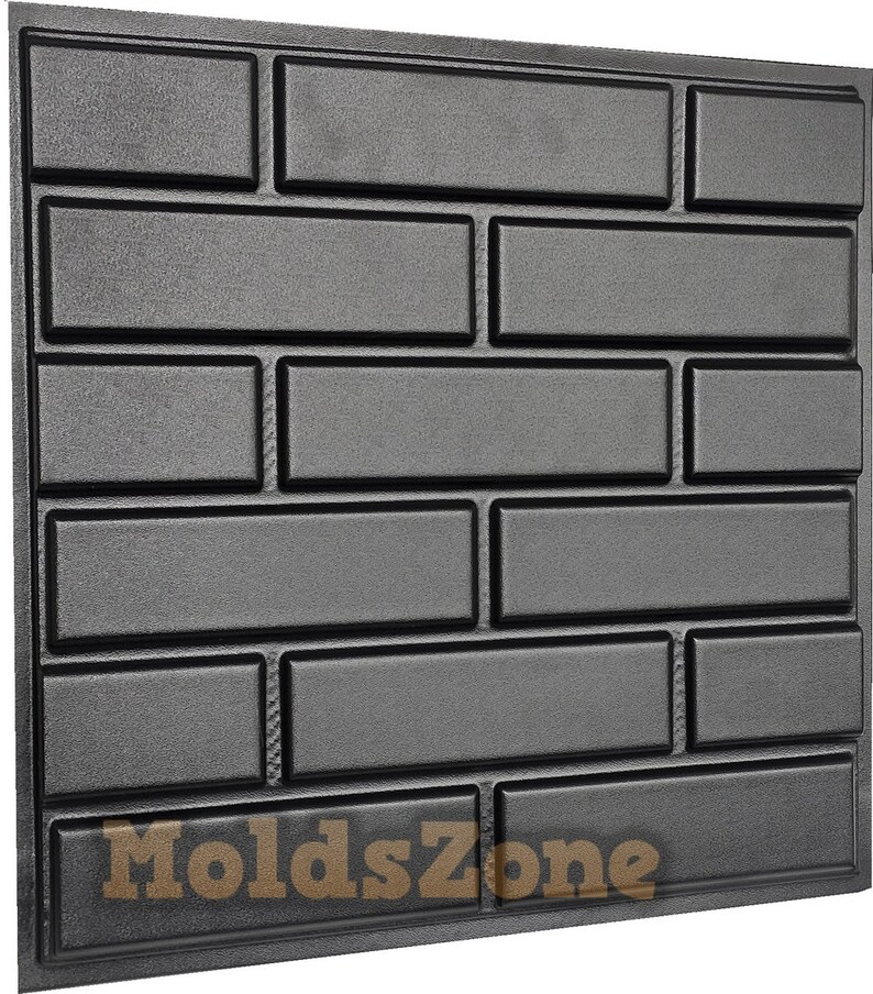 3D Wall Panel Mold for Gypsum, Plaster or Concrete Tile for Decorative ...