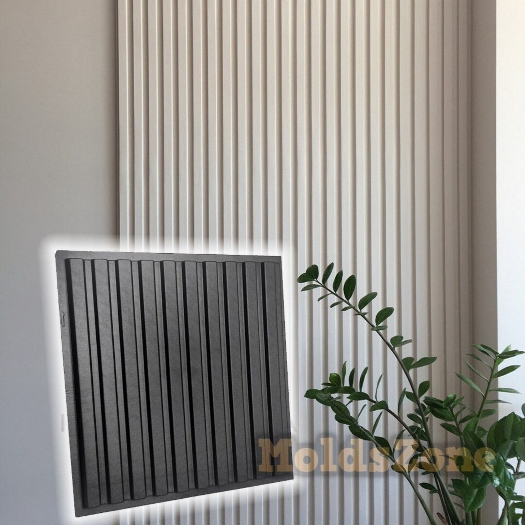 3D Wall Panel Mold for Gypsum, Plaster or Concrete Tile for Decorative ...