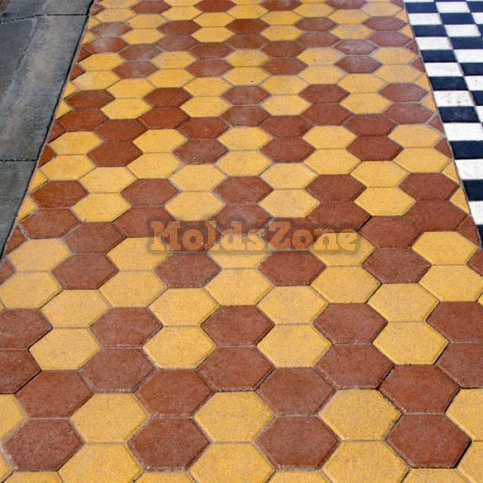 Mold for Concrete Paving Slabs, Stone Pattern, Concrete Garden ...