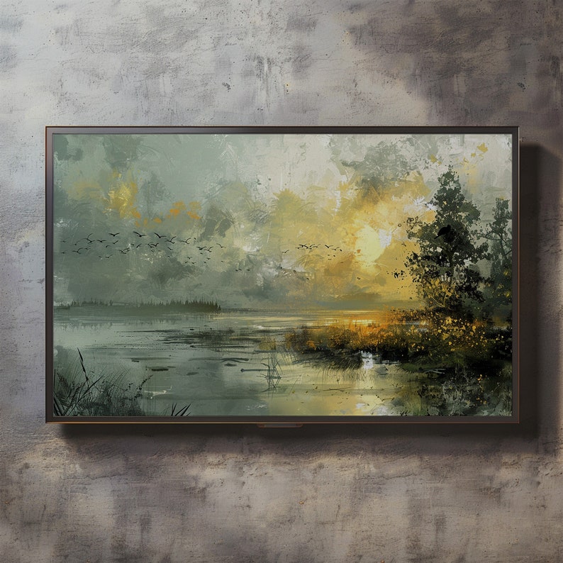 Samsung Frame TV Art, Spring Wildflower Field, Flower Meadow, Warm Tone ...