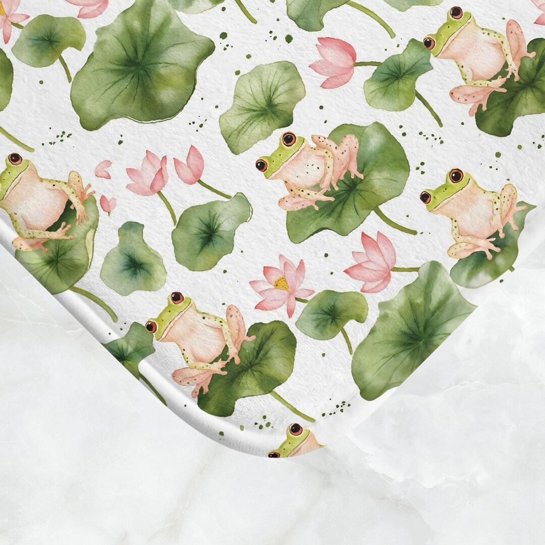 Frog Bath Mat, Animal Theme Bathroom Rug, Nature Inspired Home Accent ...