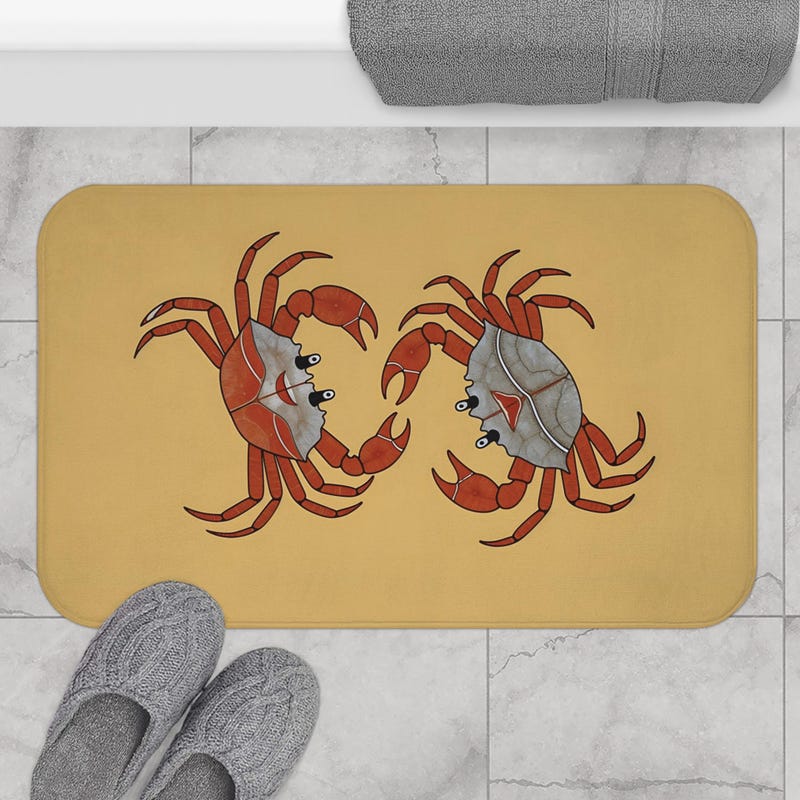 Crab Bath Mat - Etsy