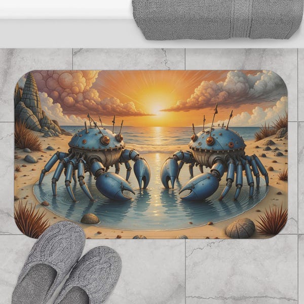 Crab Bath Mat - Etsy
