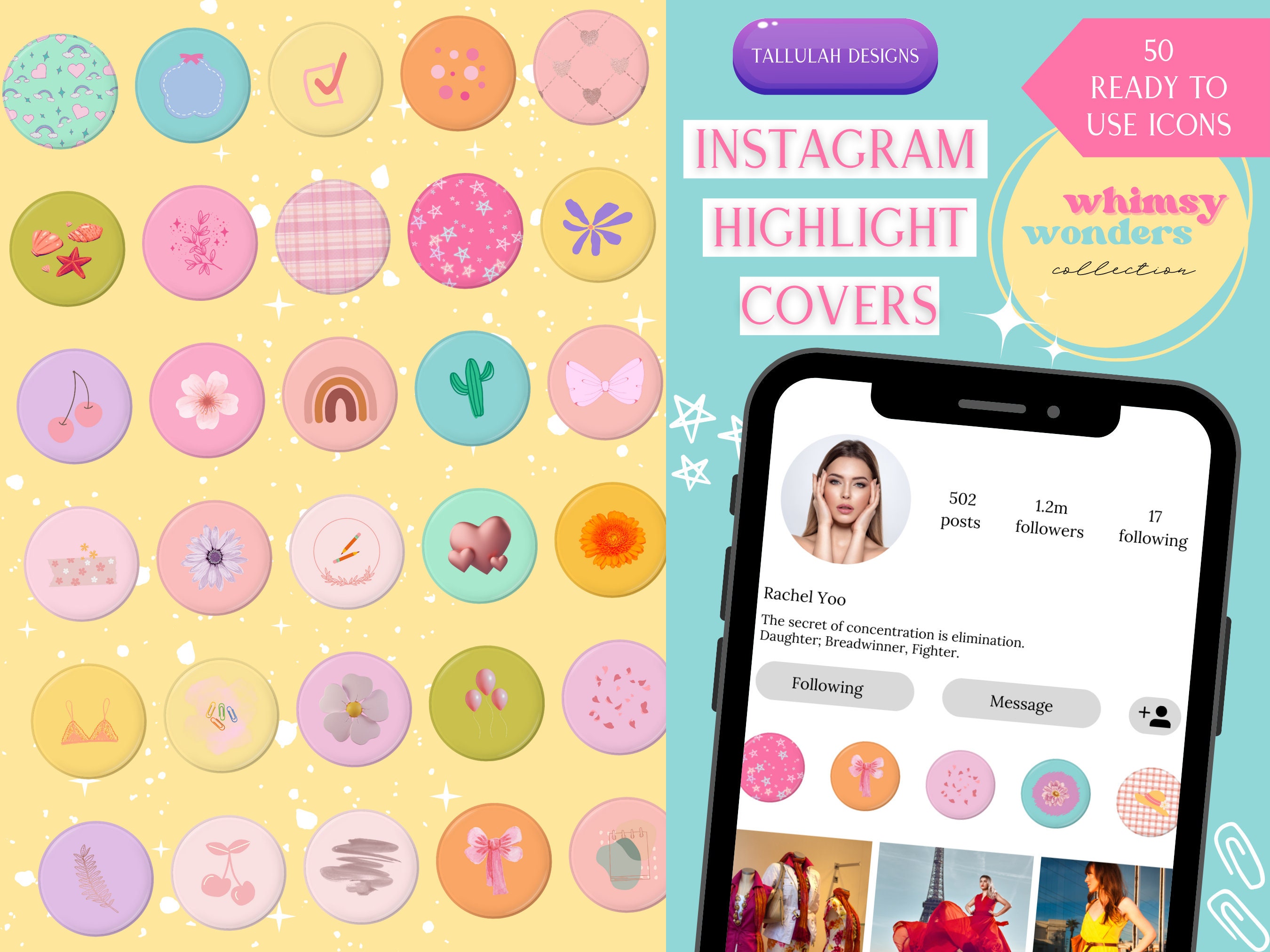 Fun and Playful Design Instagram Highlight Cover Templates, Instagram ...
