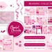 Pink Desktop Wallpaper Canva Templates, Cute Backgrounds Wallpaper ...