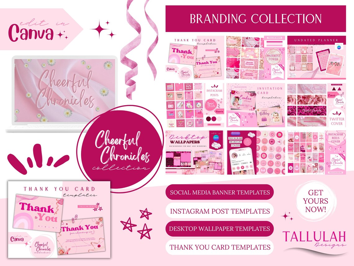 Soft Pink Invitation Card Canva Templates, Cute Backgrounds Card ...