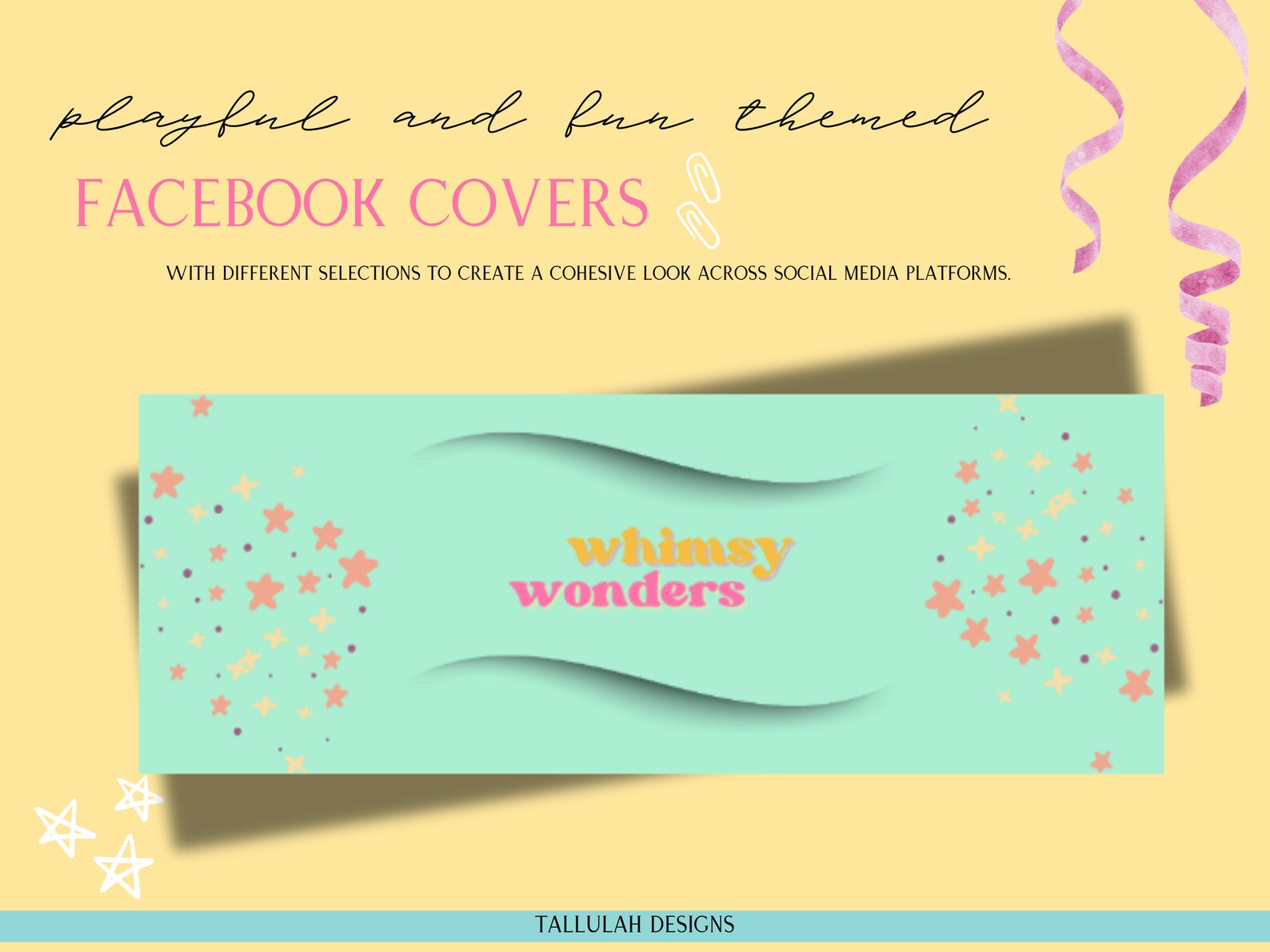 Fun and Playful Design Facebook Cover Canva Templates, Branding Kit ...