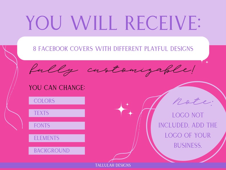 Pink and Purple Themed Facebook Covers Canva Templates, Social Media ...