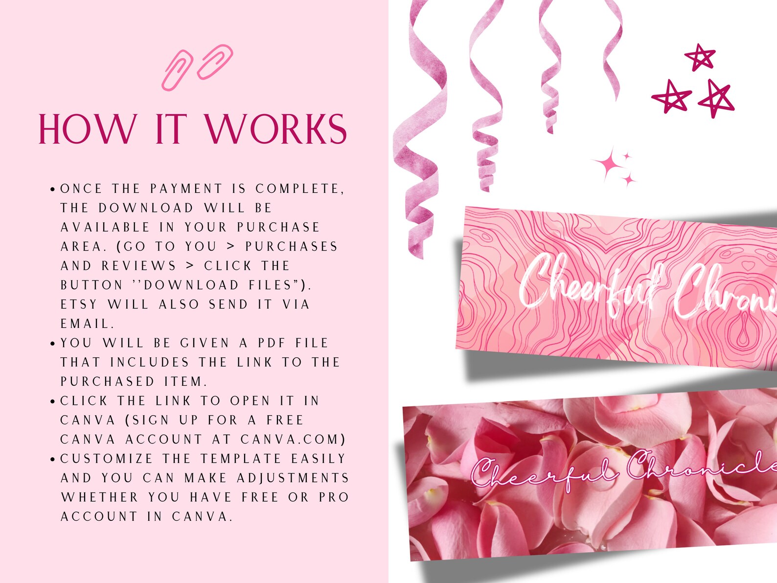 Pink Themed Twitter Cover Canva Template, Soft Pink Social Media Banner ...