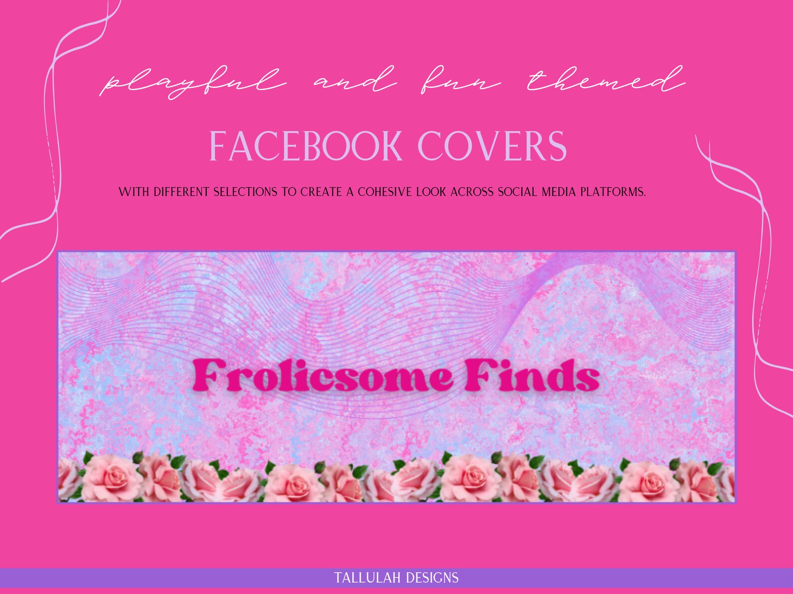 Pink and Purple Themed Facebook Covers Canva Templates, Social Media ...