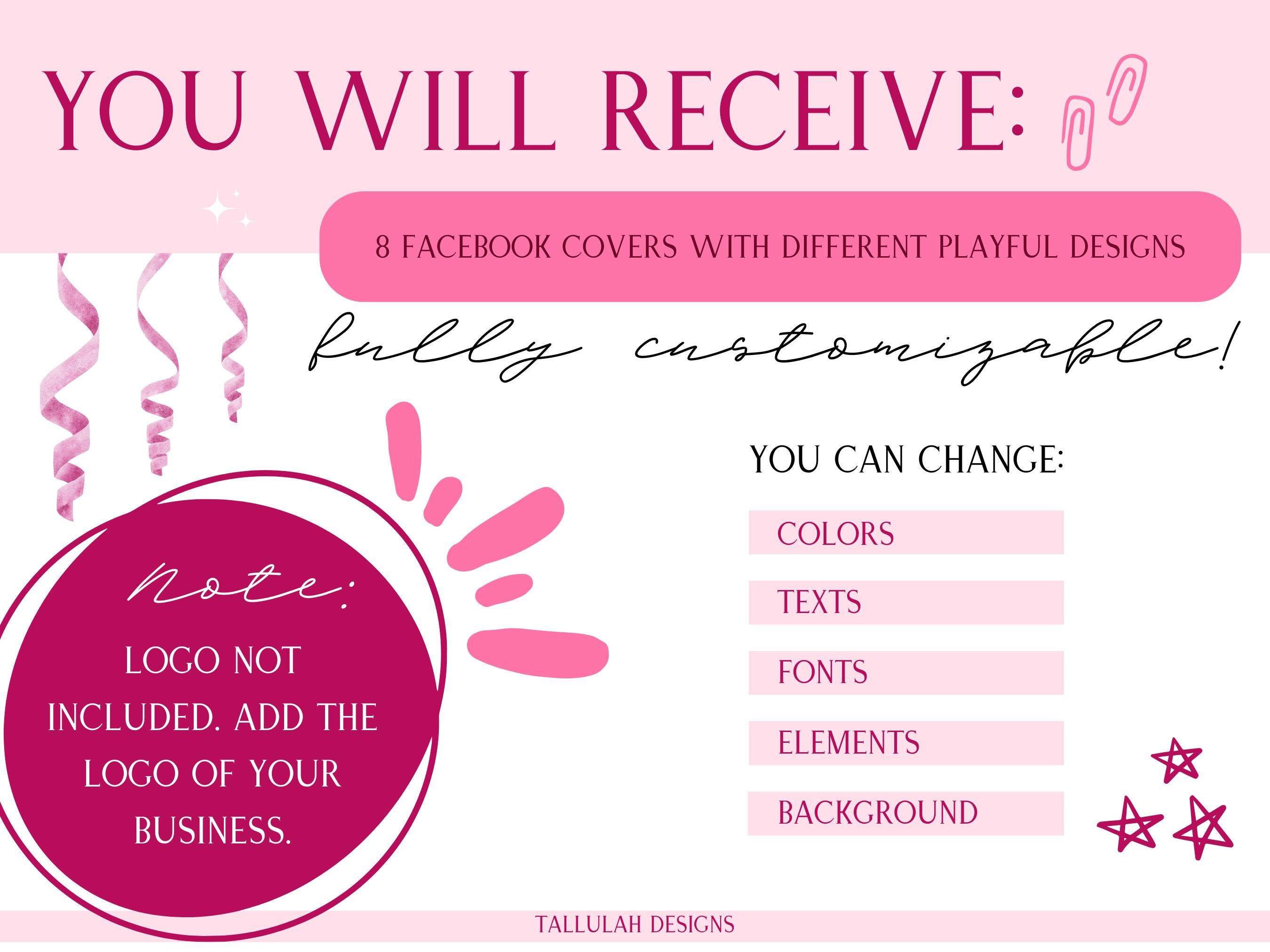 Pastel Pink Facebook Covers Canva Templates, Soft Pink Facebook Banner ...
