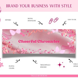 Pink Themed Twitter Cover Canva Template, Soft Pink Social Media Banner ...